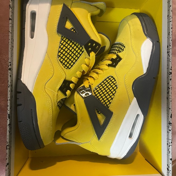 Jordan | Shoes | Yellow Lightning Jordan 4s | Poshmark